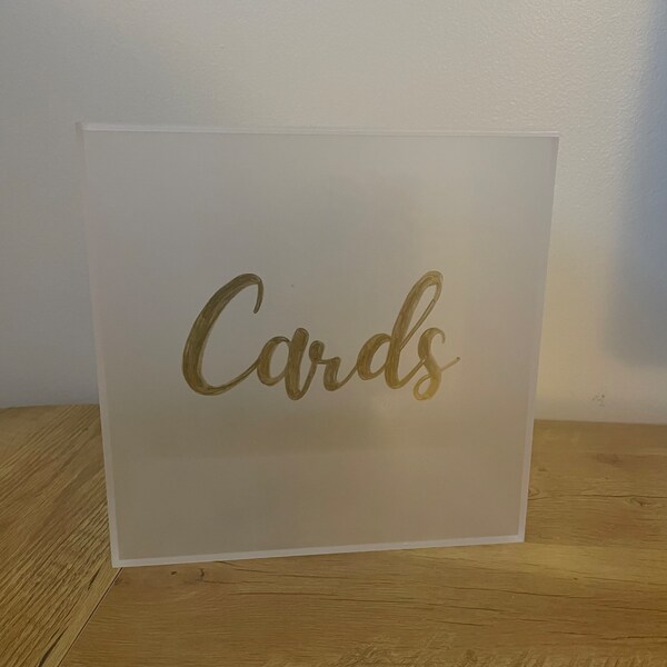 Acrylic Card Box - Etsy