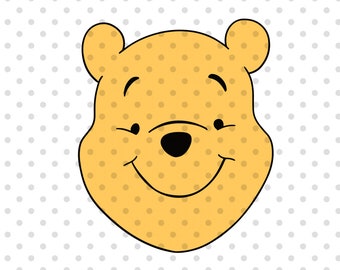 Winnie The Pooh Face Outline