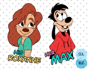 Max and Roxanne SVG Goofy Movie SVG Roxanne Svg Goofy Movie - Etsy