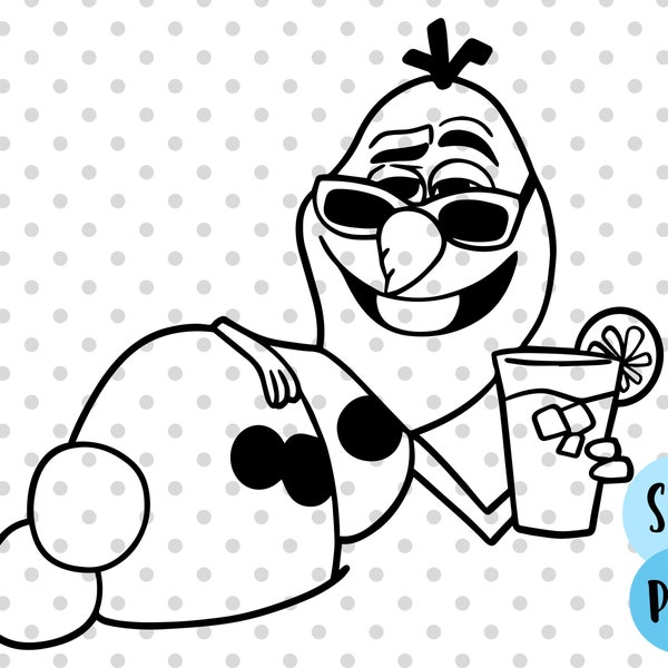 Olaf With Sunglasses Svg - Etsy