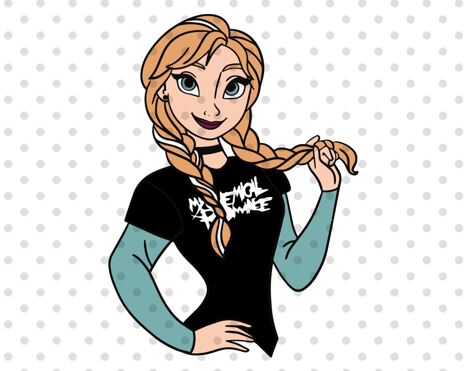 Punk Goth Princess SVG goth svg punk svg punk princess svg - Etsy España