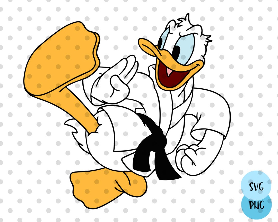 LAYERED, Donald Karate Svg, Karate Svg, - Etsy