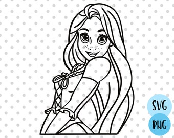 Rapunzel Svg - Etsy