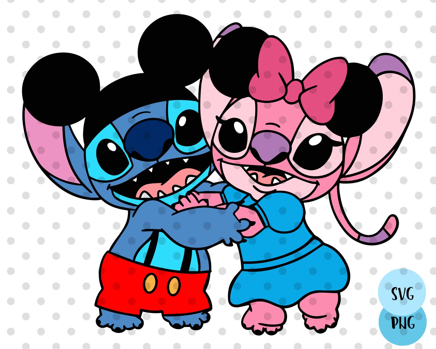 Stitch in Love Svg Stitch Svg Stitch Couple Svg Park - Etsy Canada