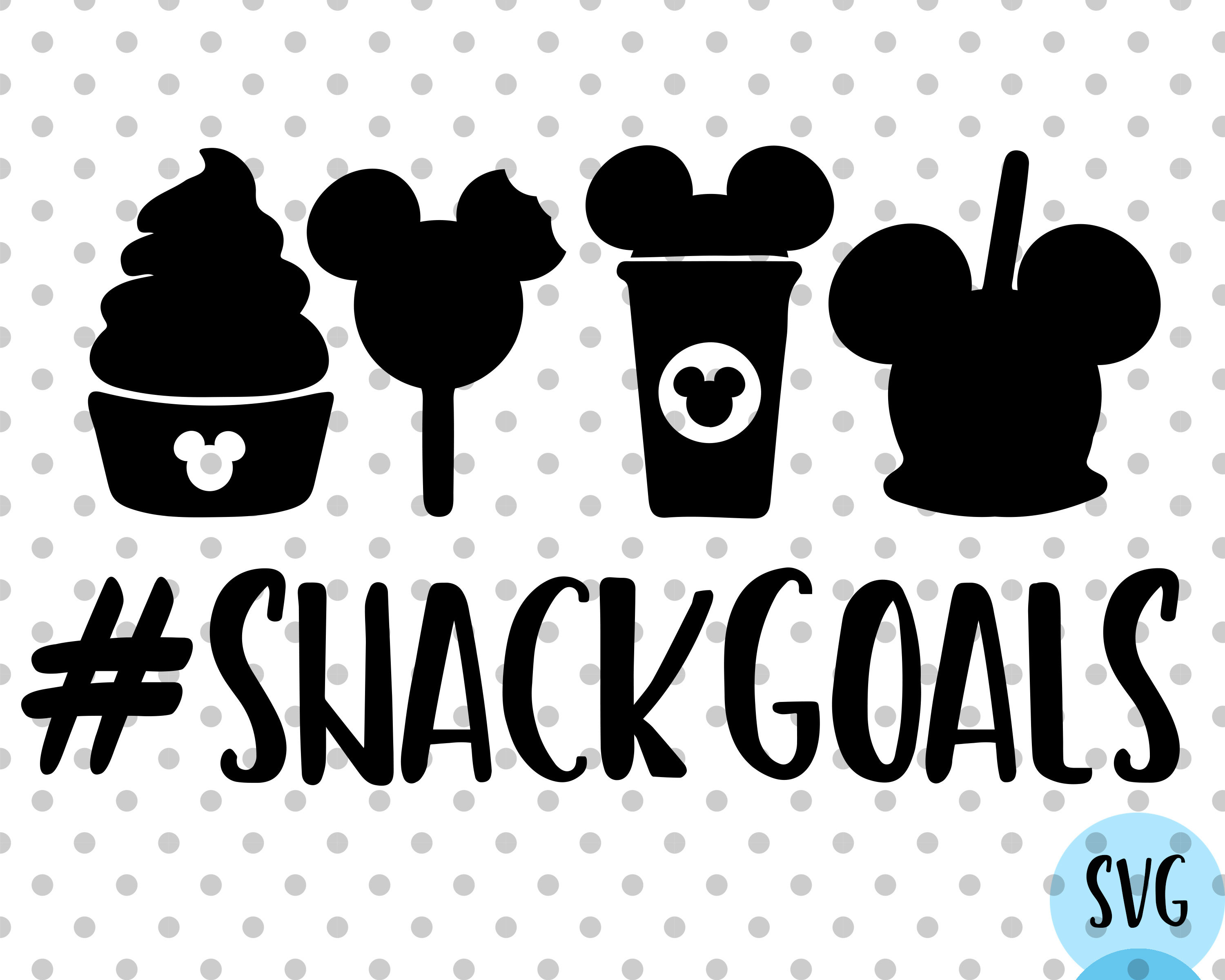 Snack Goals Svg - Etsy