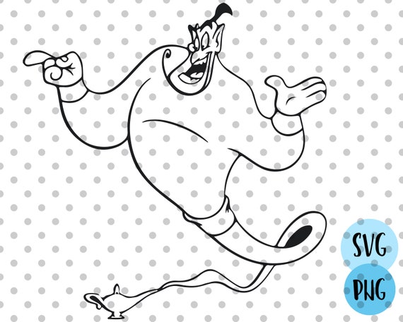 Genie svg Aladdin svg disney svg disney cricut svg disney | Etsy