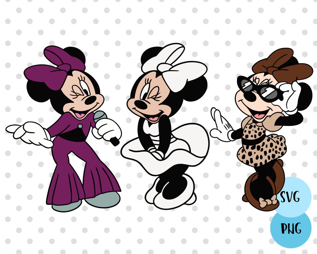 3pcs, Glam Mouse SVG Bundle - Etsy