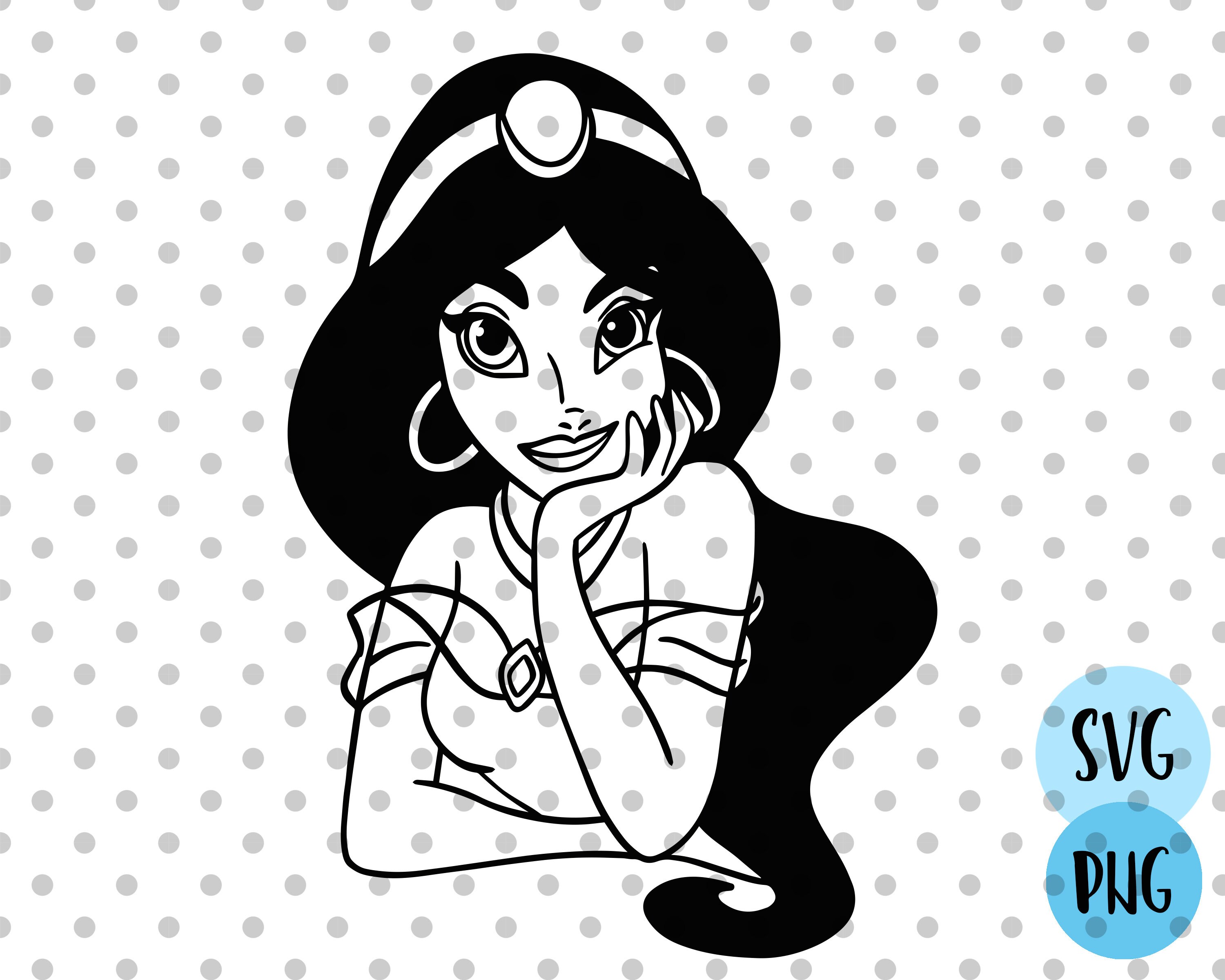 Black And White Princess Jasmine