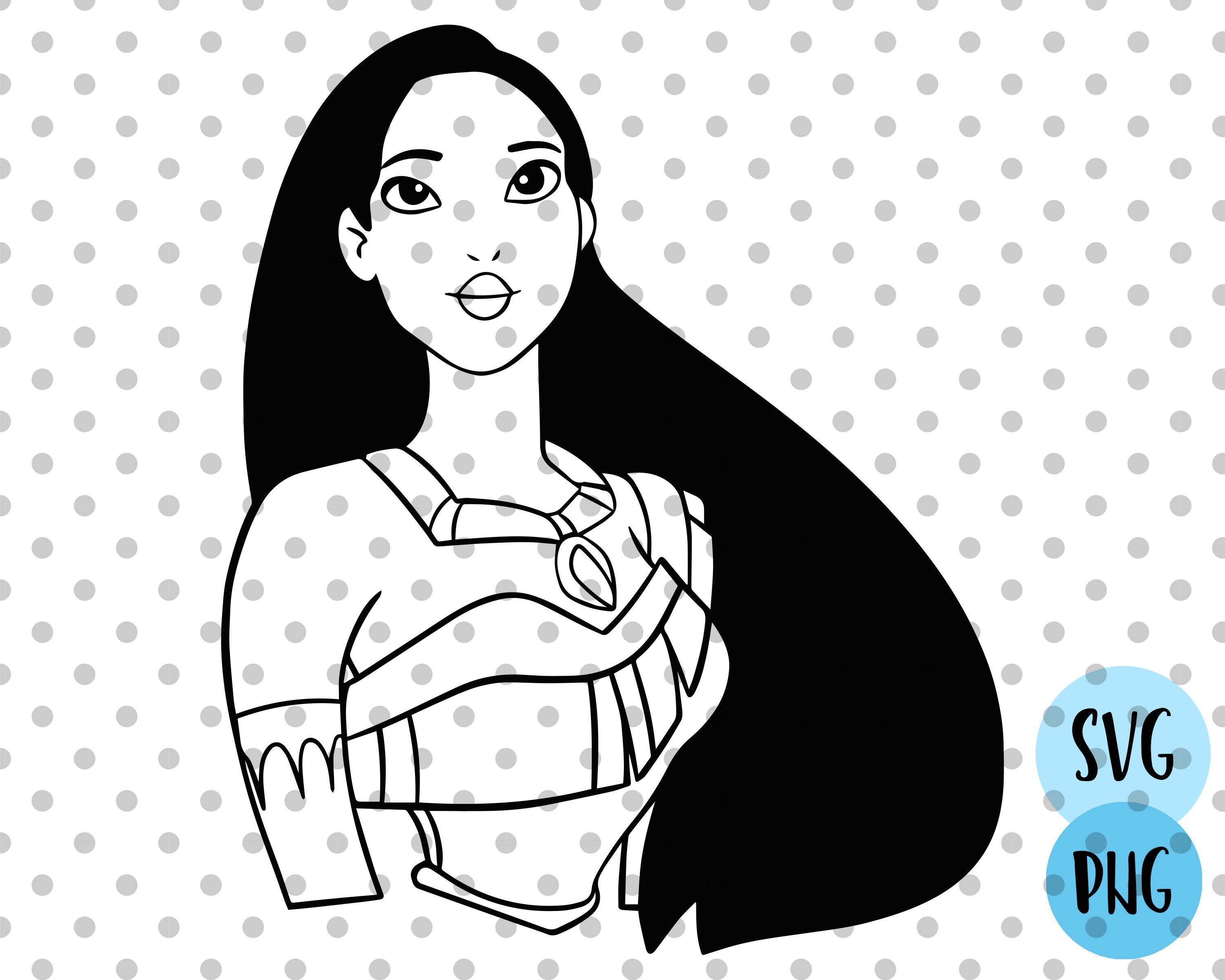 Princesa svg Princesa nativa svg - Etsy México