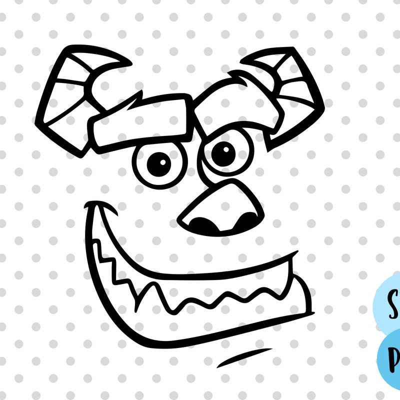 Sully Face Svg - Etsy
