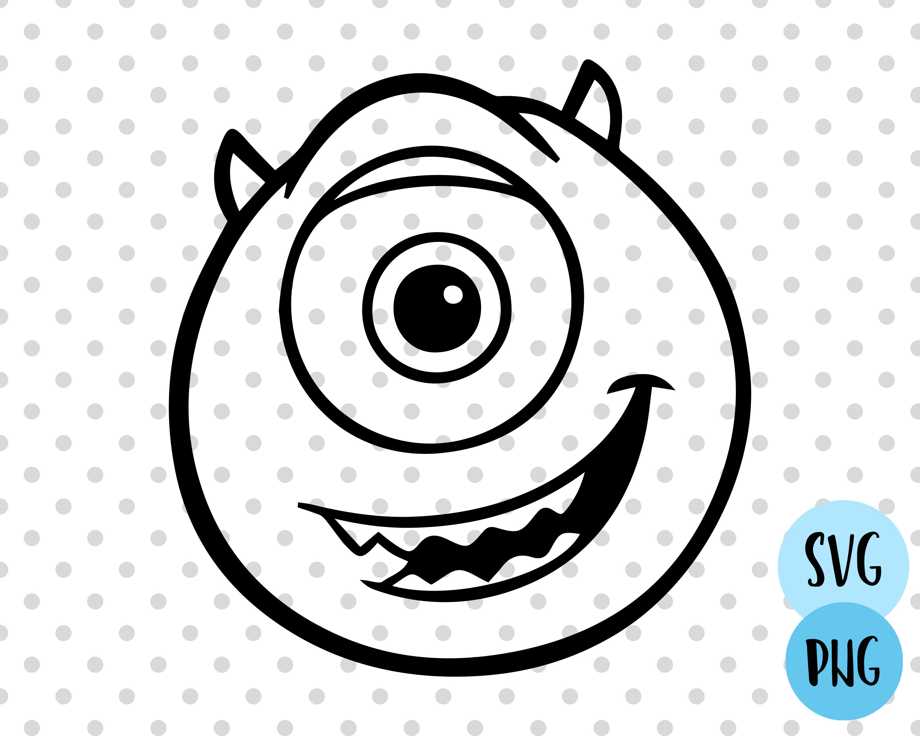 Mike Wazowski Outline