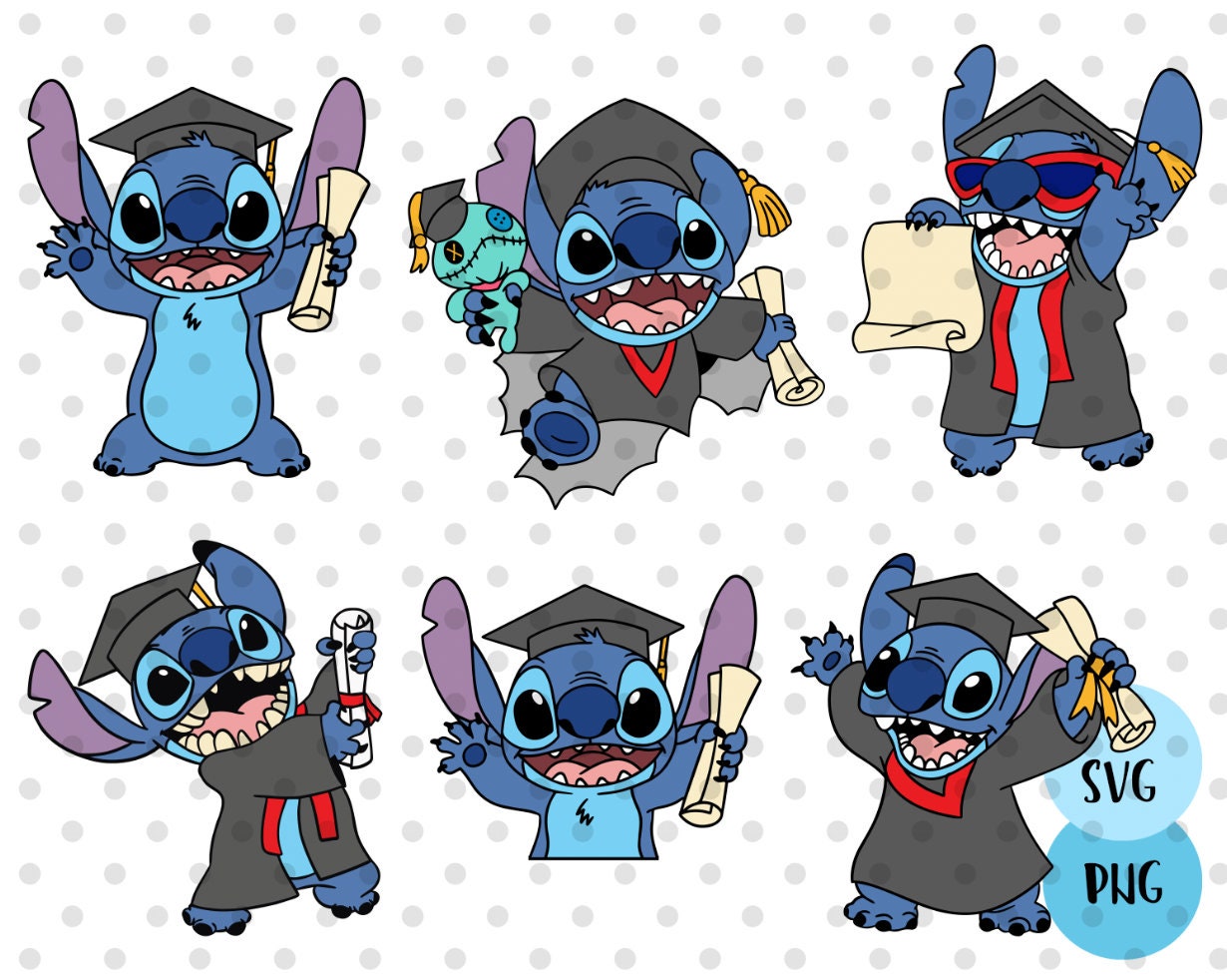 6 piezas Paquete SVG de graduación de puntada Graduado svg - Etsy México