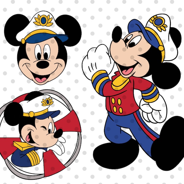 Captain Mickey - Etsy