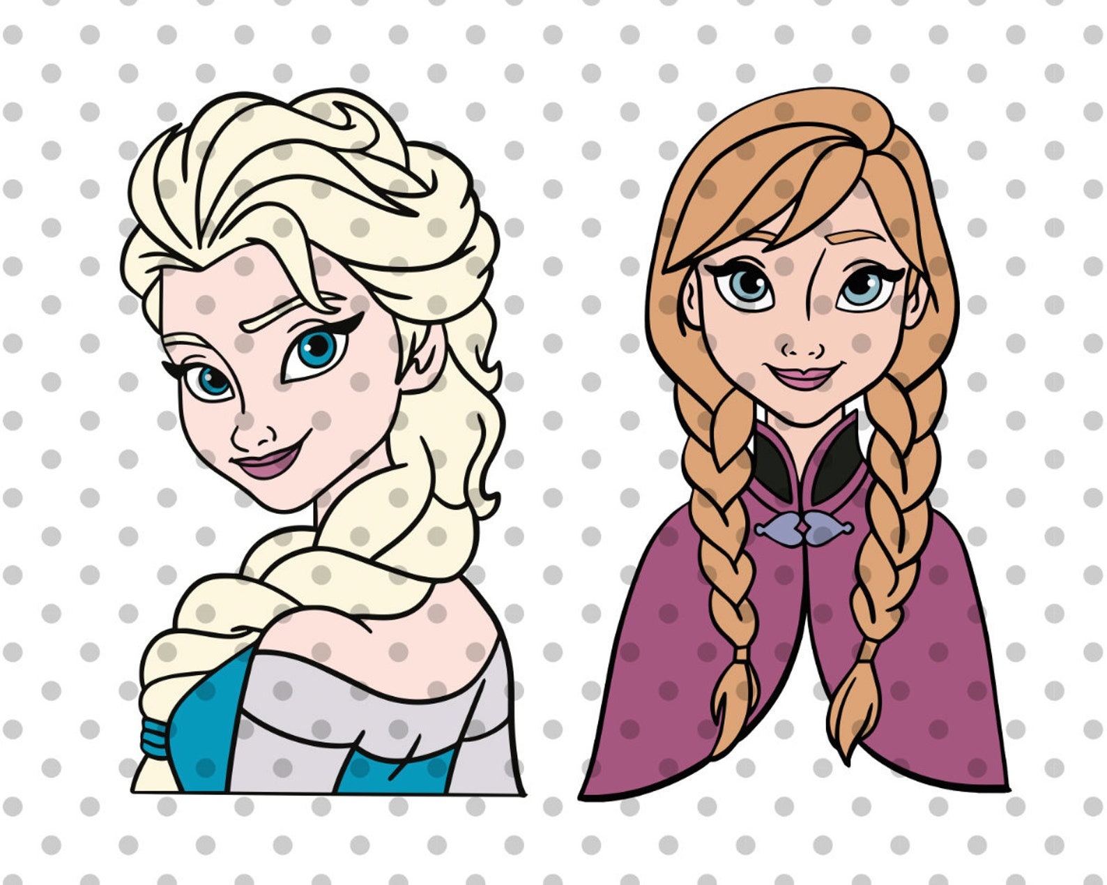 LAYERED Sisters Svg Ice Princess Svg Anna Svg Elsa Svg - Etsy Canada