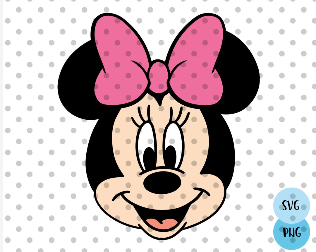 Mouse Head SVG, Mouse Bow Svg, Pink Bow Svg - Etsy