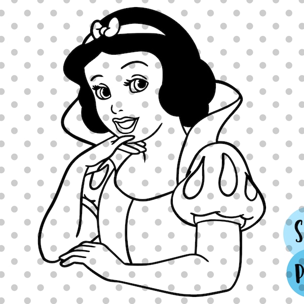 Minnie Mouse Snow White Svg - Etsy