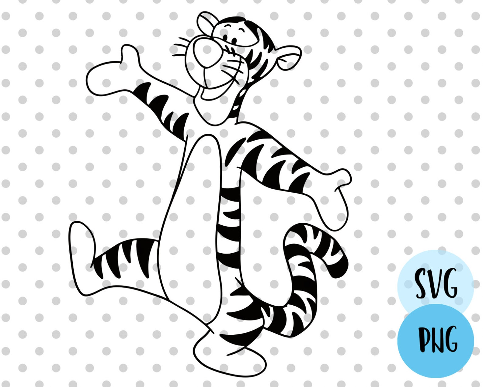 Tigger svg Winnie svg Disney svg Winnie the Pooh Cricut Cut | Etsy