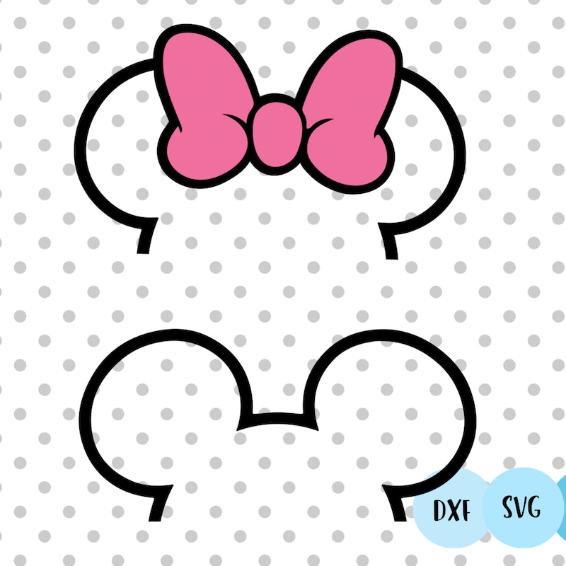Minnie Mouse Outline - Etsy