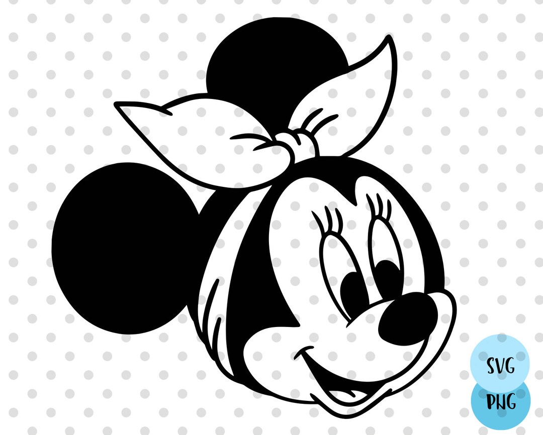 Happy Mouse Svg, Mouse Head Svg, Cricut Silhouette Vector Cut File - Etsy