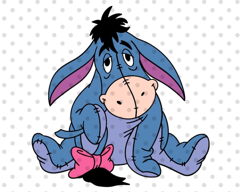 Sad Donkey Svg Layered Cricut Svg - Etsy