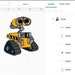 LAYERED, Wall E SVG, Wally Svg, Robot Svg - Etsy