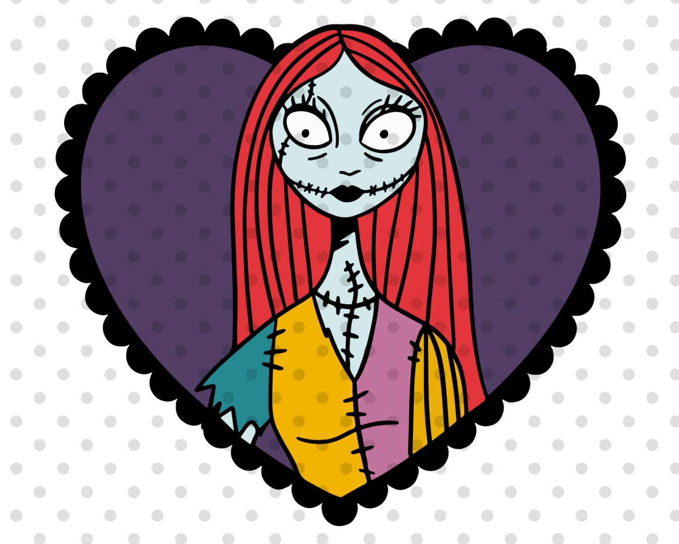 Sally SVG Valentines Day Svg Valentines Svg Heart Svg - Etsy