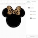 Mouse Head SVG, Mouse Bow Svg, Mouse Head Silhouette, Safari Mouse Head ...