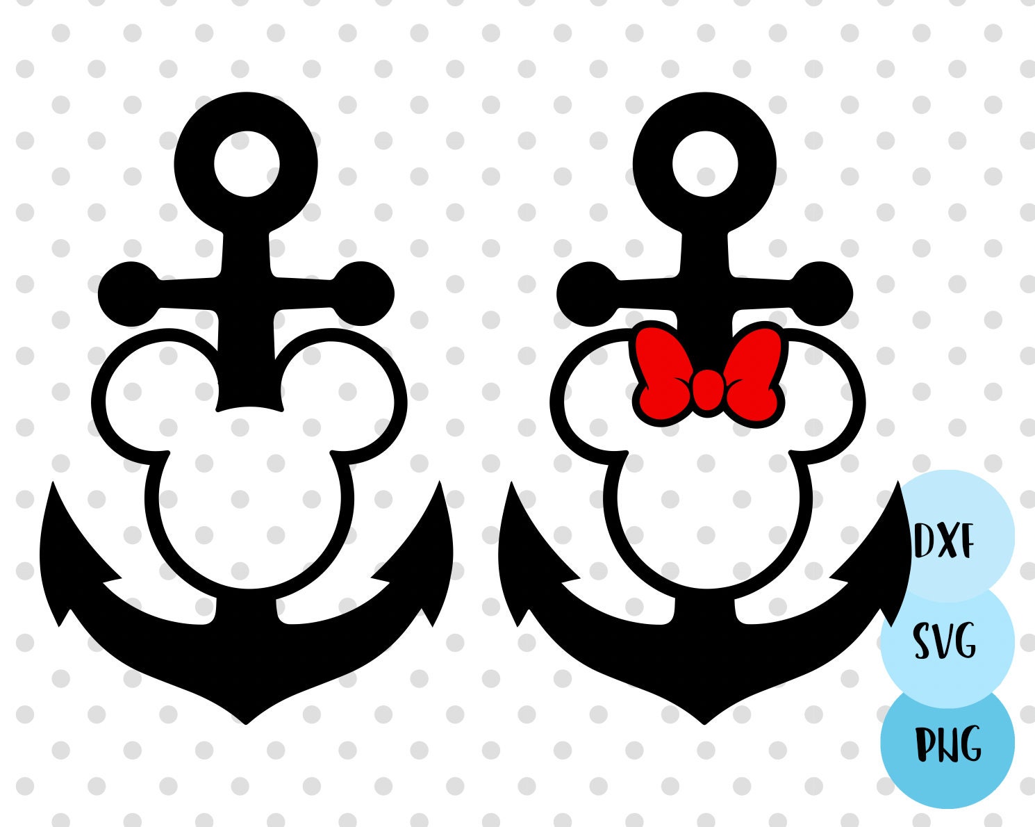 Anchor Mouse Head Svg, Cruise Svg, Captain Svg, Captain Mouse Svg ...