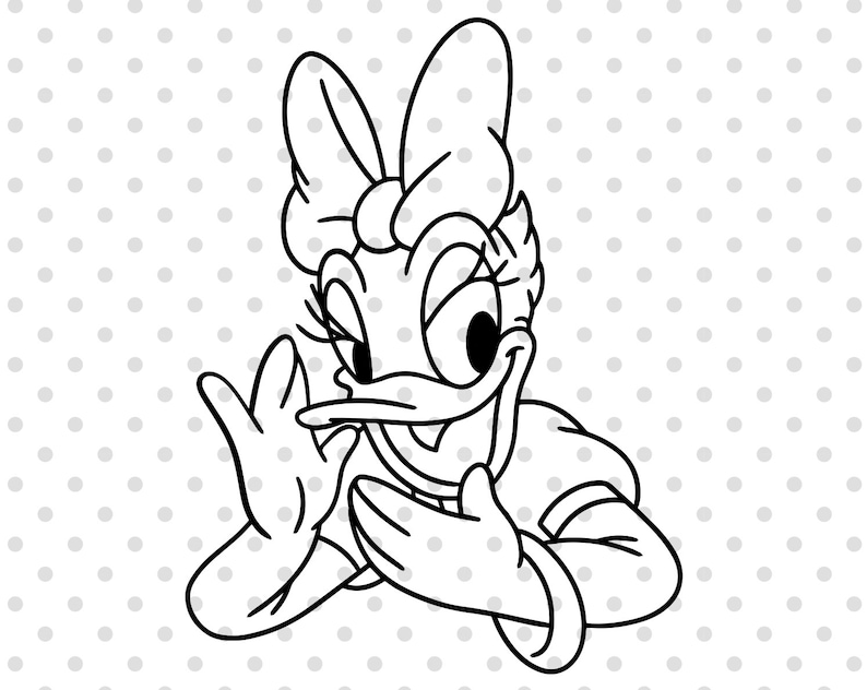 Daisy SVG Daisy Outline Daisy Silhouette Easy Cut File - Etsy