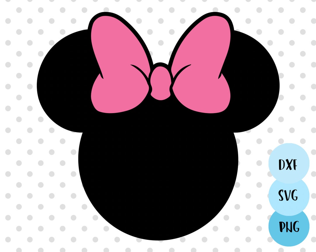 Mouse Head SVG, Mouse Bow Svg, Mouse Head Silhouette, Family Trip Svg ...