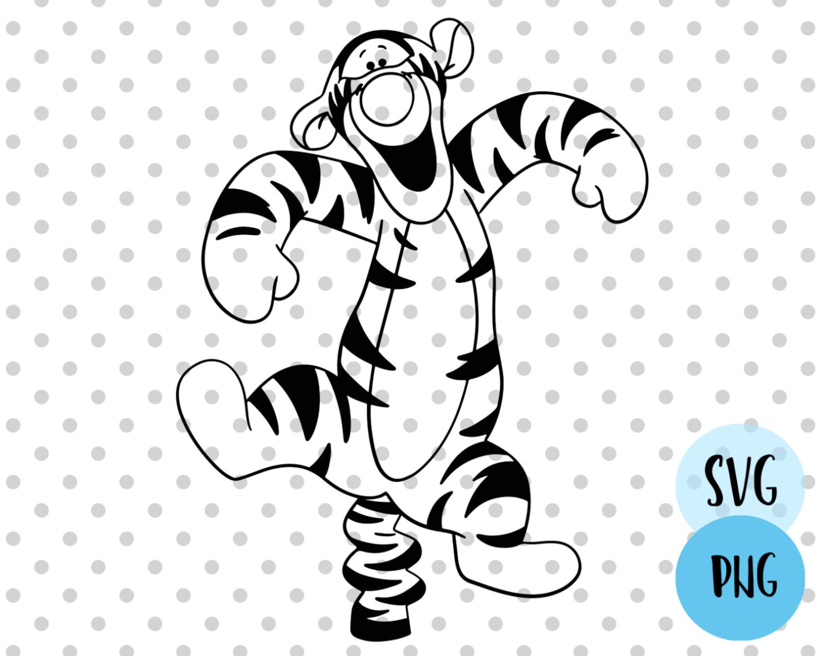 Tigger svg Winnie svg Disney svg Winnie the Pooh Cricut Cut | Etsy