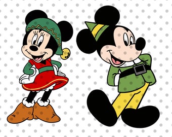 Drawing & Illustration Mickey Mouse Elf Family SVG Girl Elf Mouse for ...