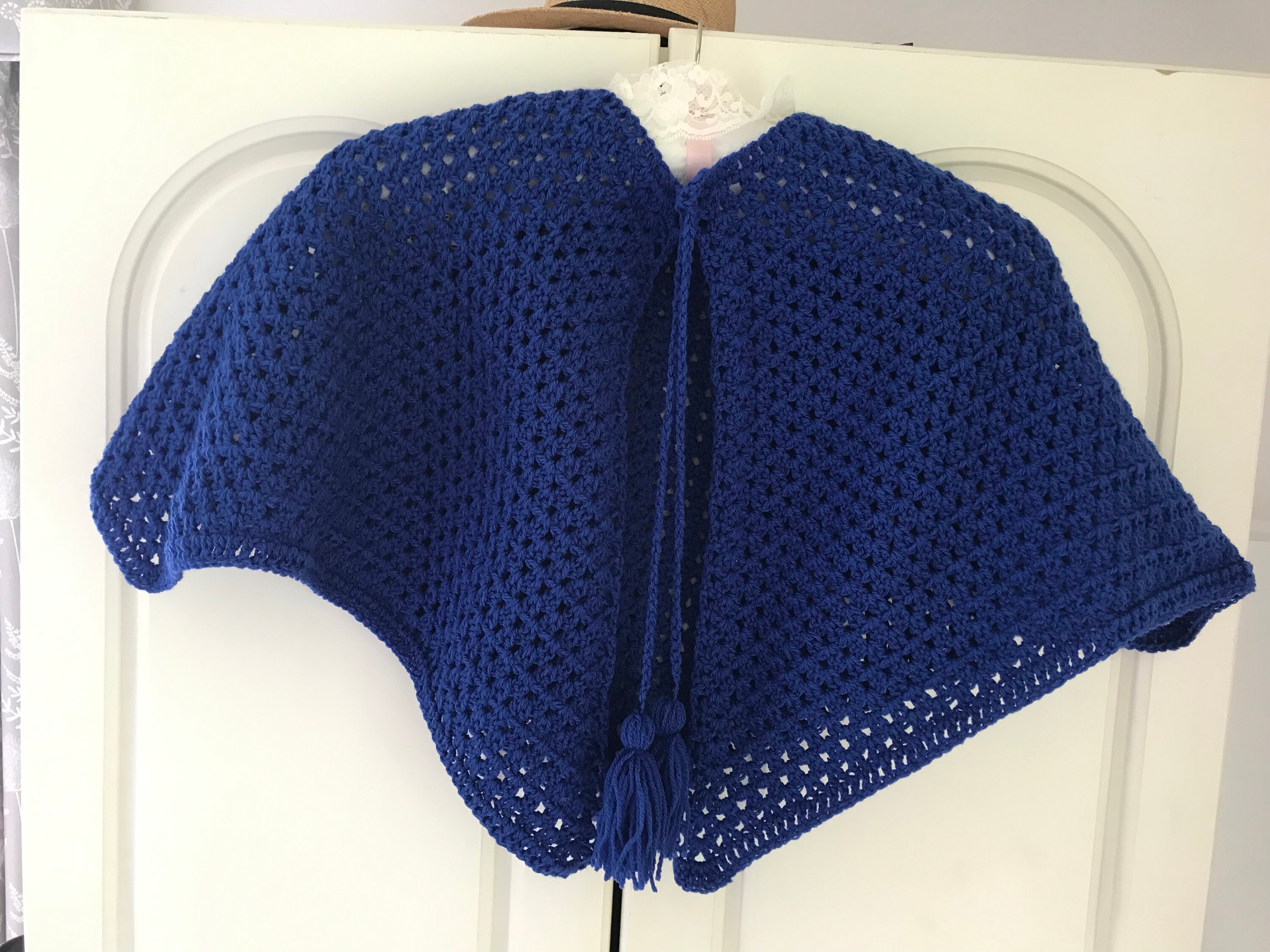 LADIES BED CAPE with tassel ties | Etsy