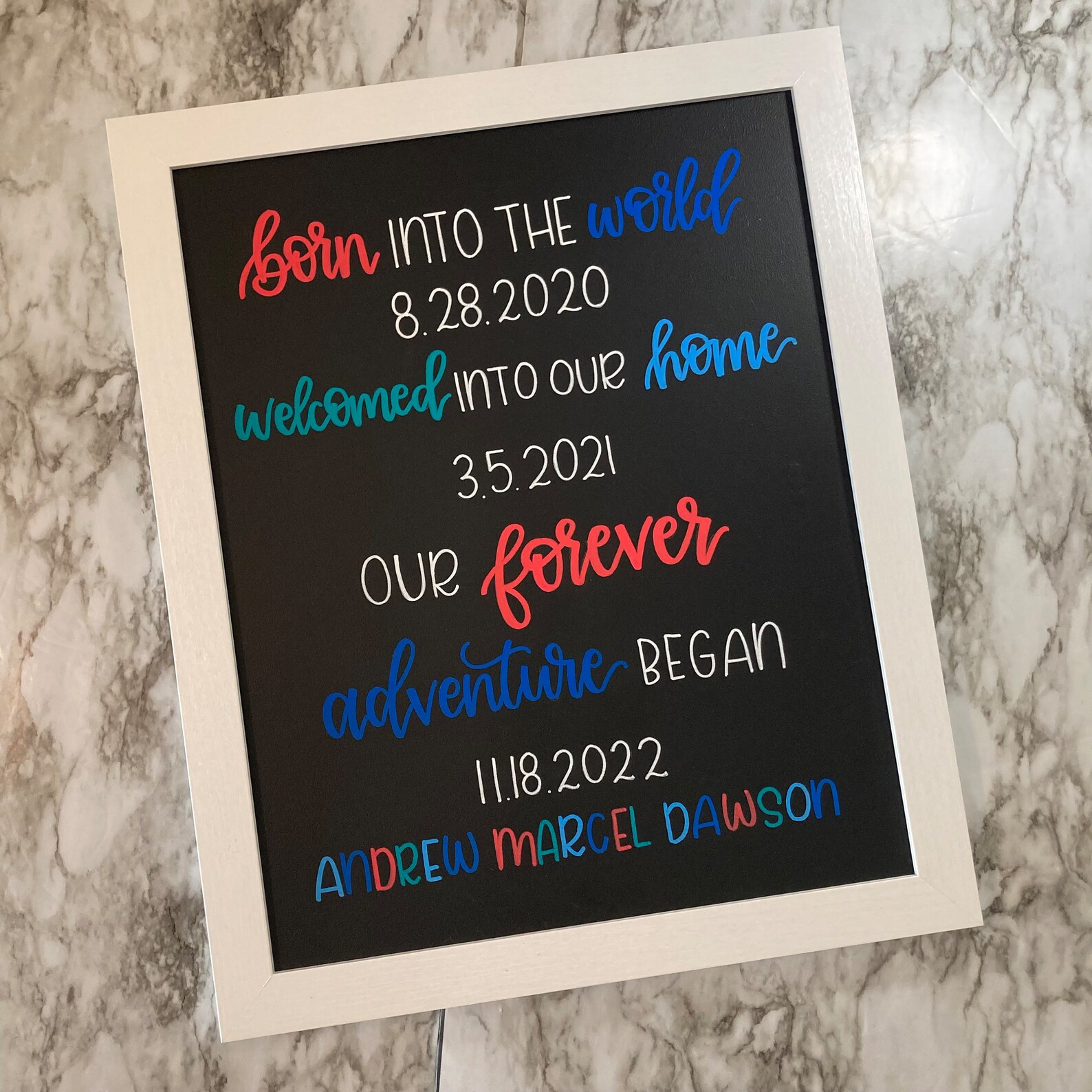 Hand Painted Adoption Sign Adoption Day Sign for Photos - Etsy