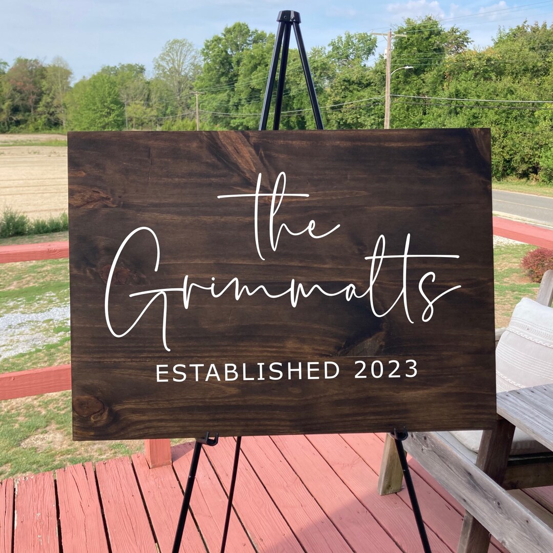 Welcome Sign for Wedding, Hand Painted Wooden Wedding Sign, Custom Wood ...