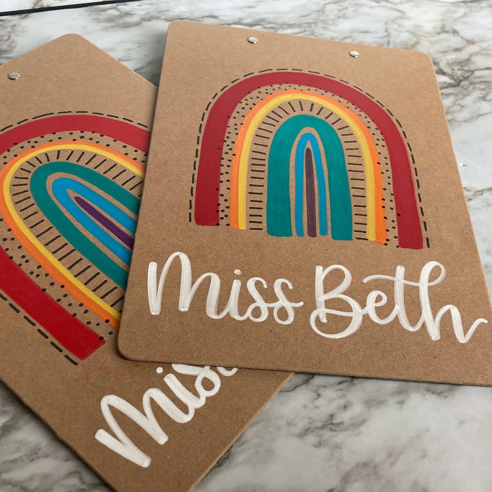 Hand Painted Clipboard for Teachers Hand Painted Clipboard - Etsy