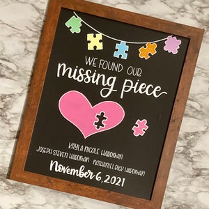 Hand Painted Adoption Sign, Adoption Day Sign for Photos, Custom ...