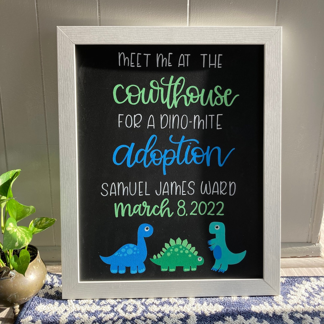 Hand Painted Adoption Sign, Adoption Day Sign for Photos, Custom ...