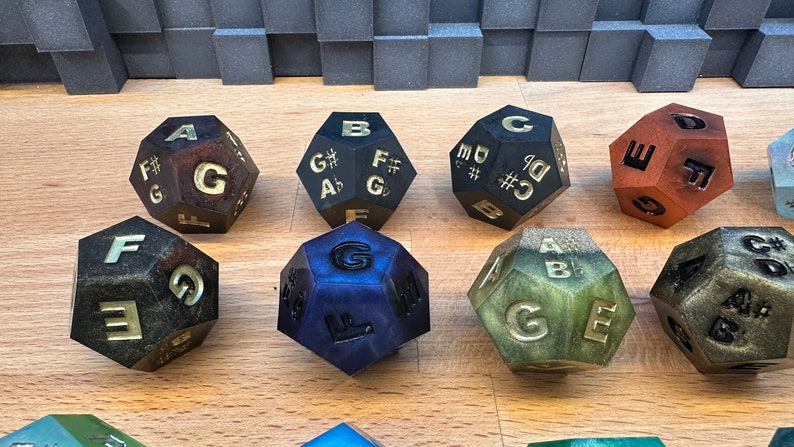 Musical Scale Dice: Handmade 12-sided Music Practice Tool - Etsy