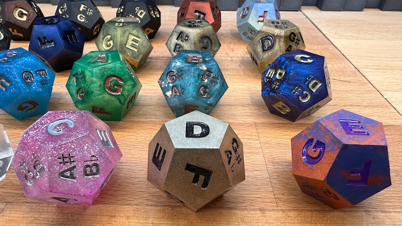 Musical Scale Dice: Handmade 12-sided Music Practice Tool - Etsy