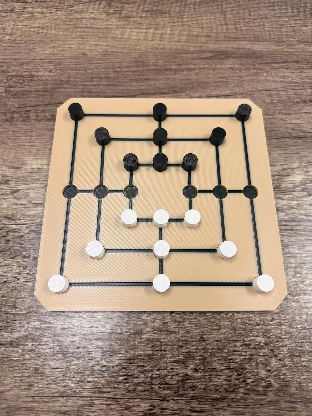 Nine Men's Morris Board Game - Classic Strategy Game - Etsy