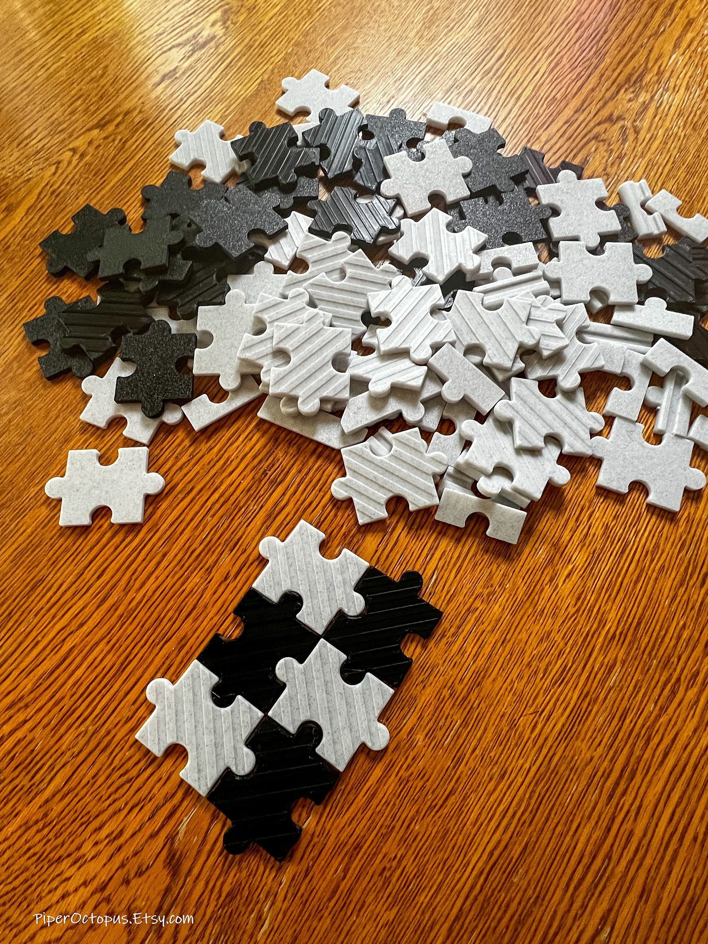 Puzzle Piece Chess Board, Chess Set - Etsy