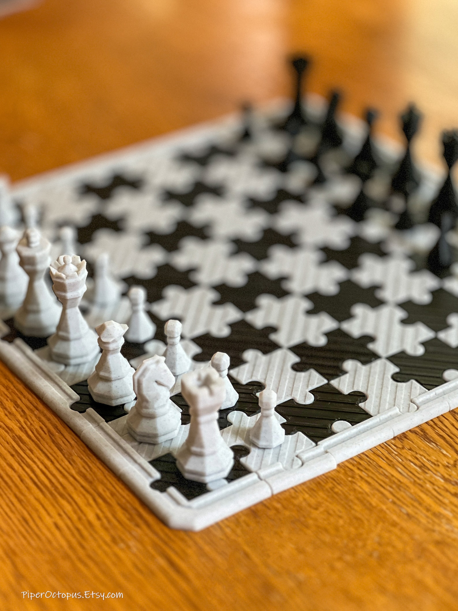 Puzzle Piece Chess Board & Chess Set – A Unique Twist on a Classic Game ...