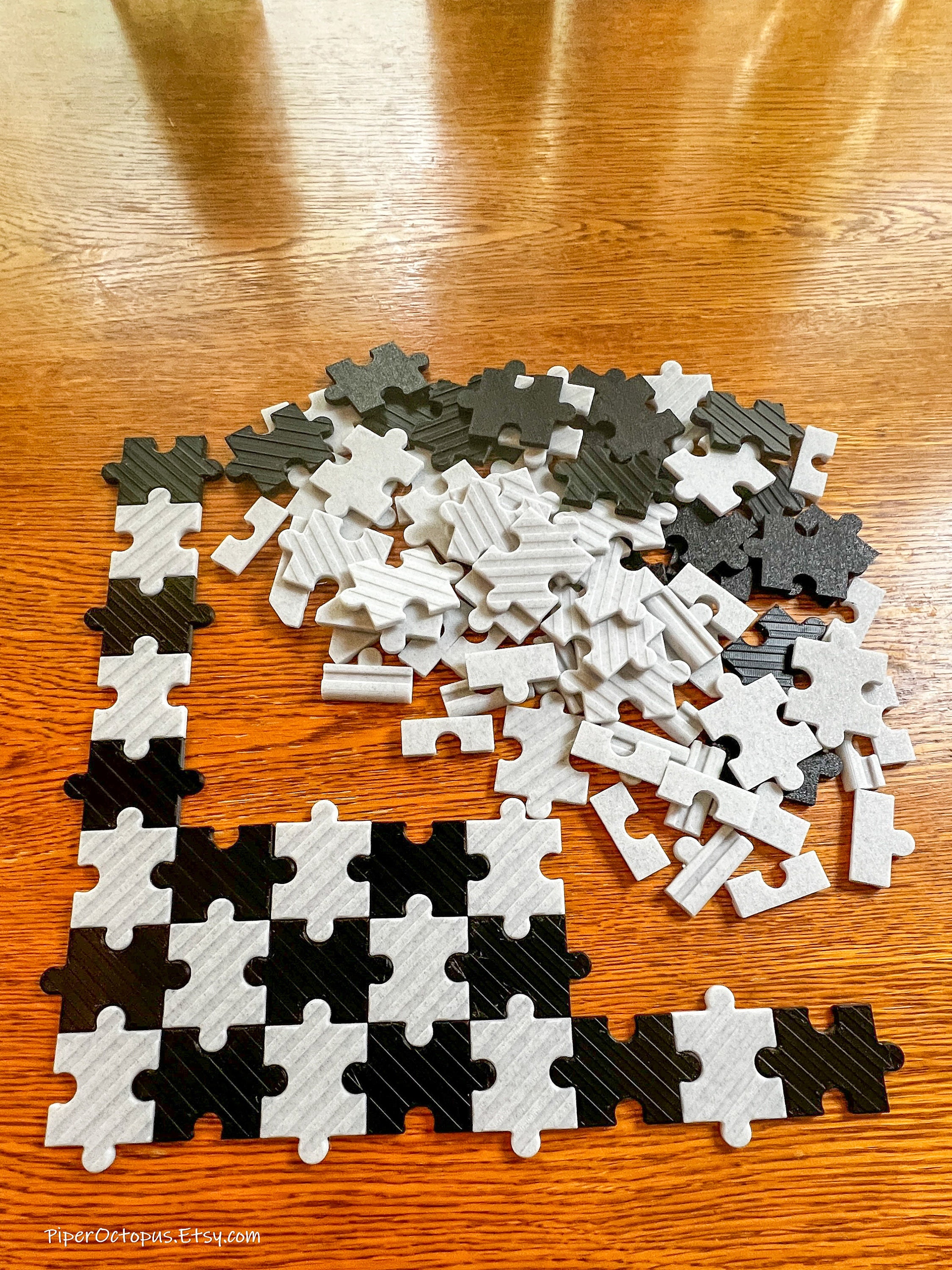 Puzzle Piece Chess Board & Chess Set – A Unique Twist on a Classic Game ...