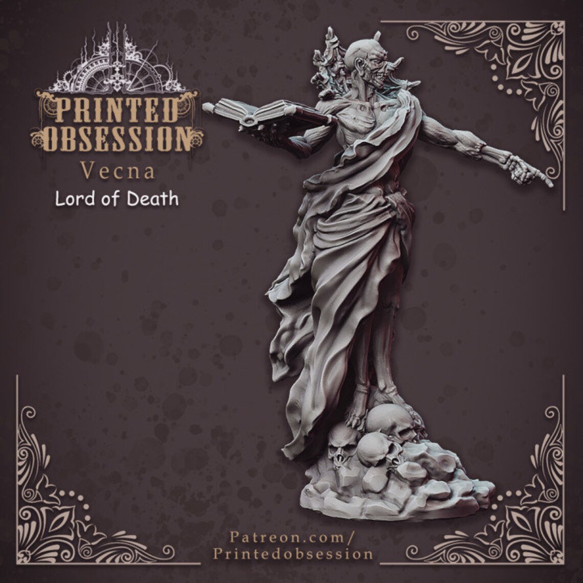 Vecna Tabletop Rpg Miniature Etsy