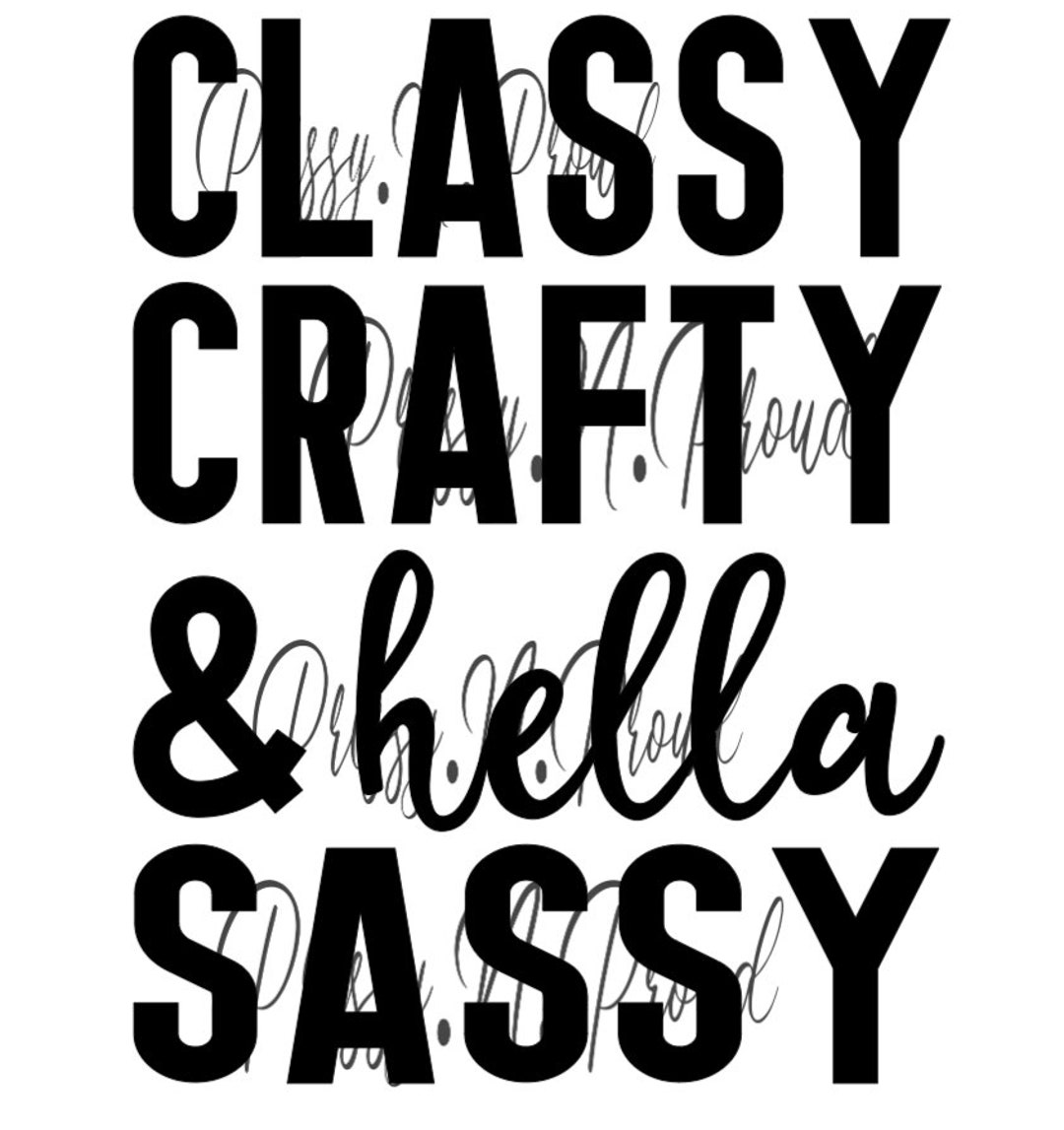 Crafty Classy Svg - Etsy