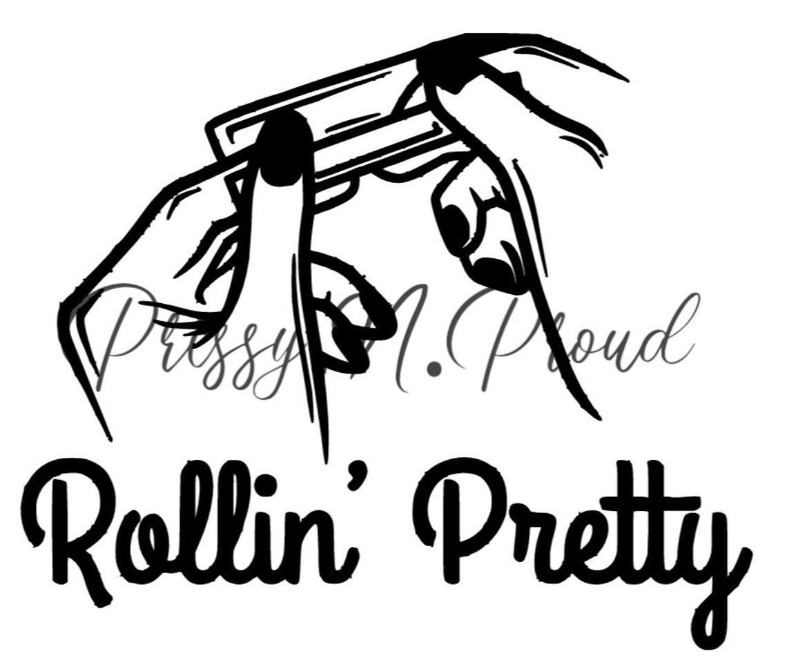 Rolling Pretty Svg - Etsy
