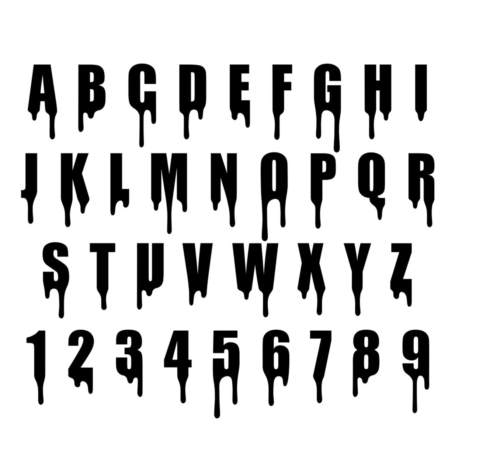 Drip Font - Etsy