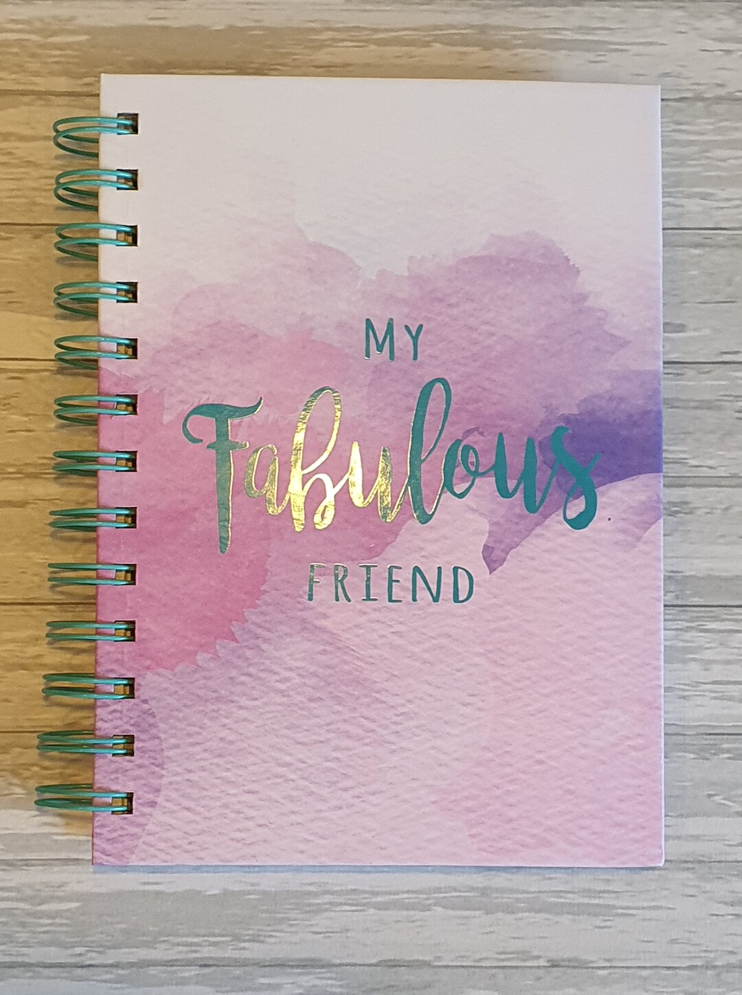 Pretty Lined Note Book Gift Idea Fabulous Friend Birthday - Etsy