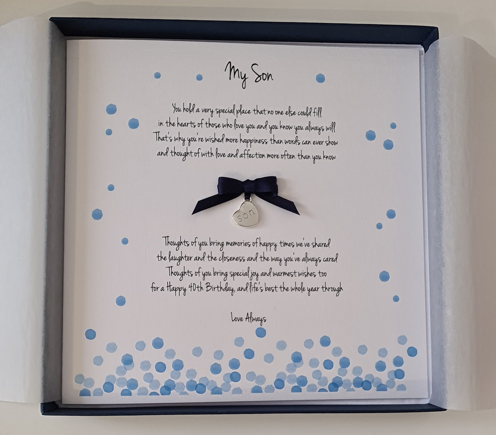 Personalised 40th Birthday Card Son Husband Dad Grandad | Etsy UK